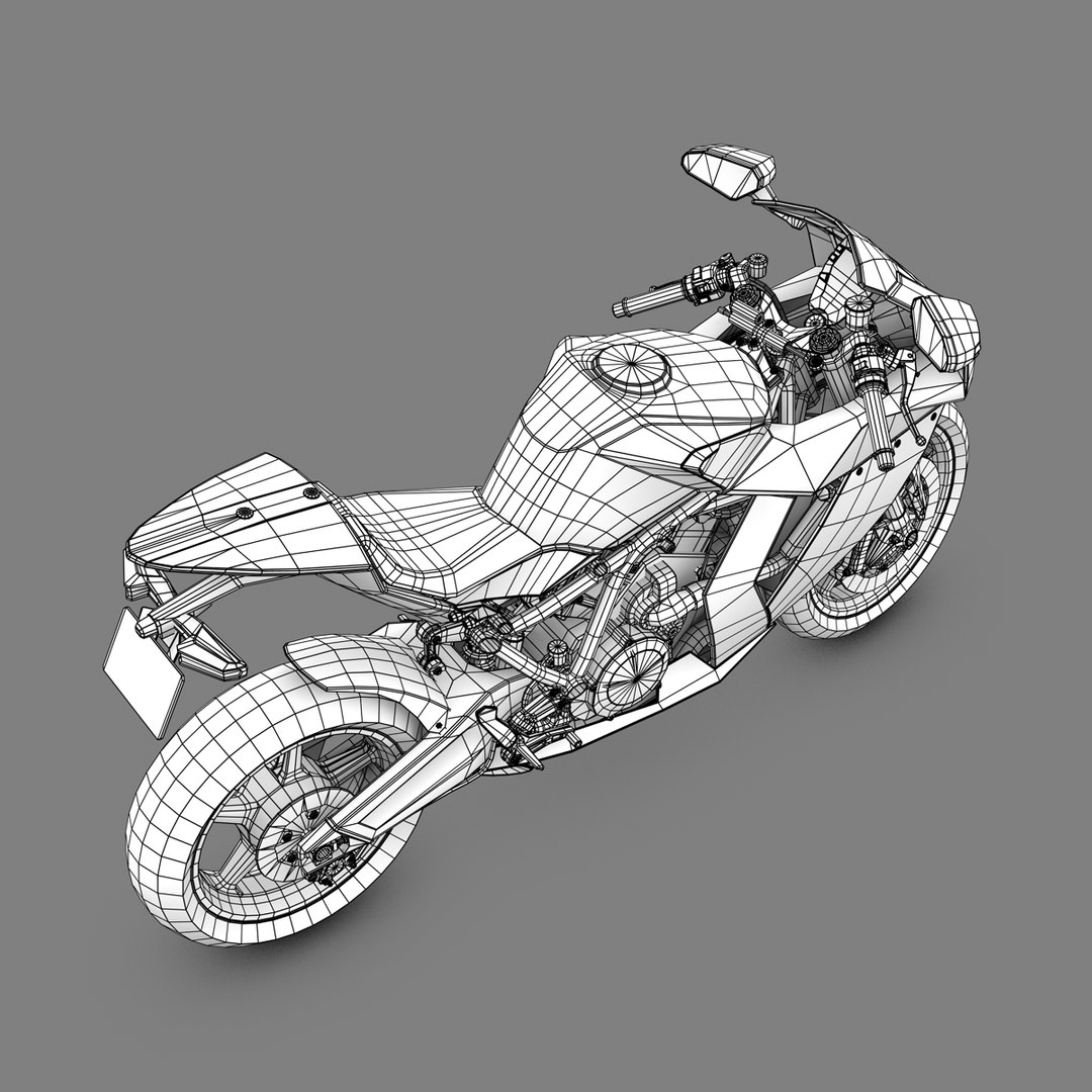 ktm rc8 super 3d c4d