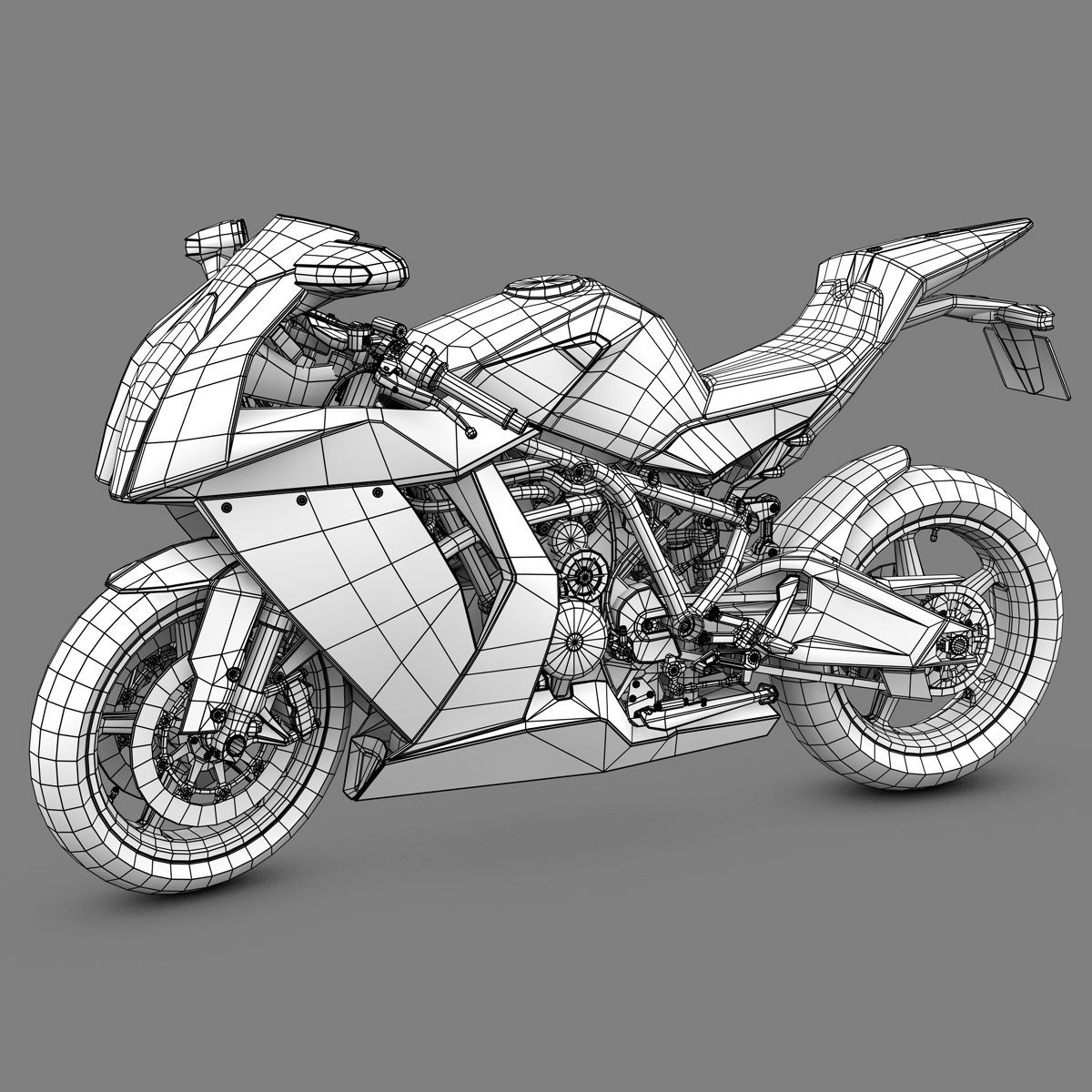 ktm rc8 super 3d c4d