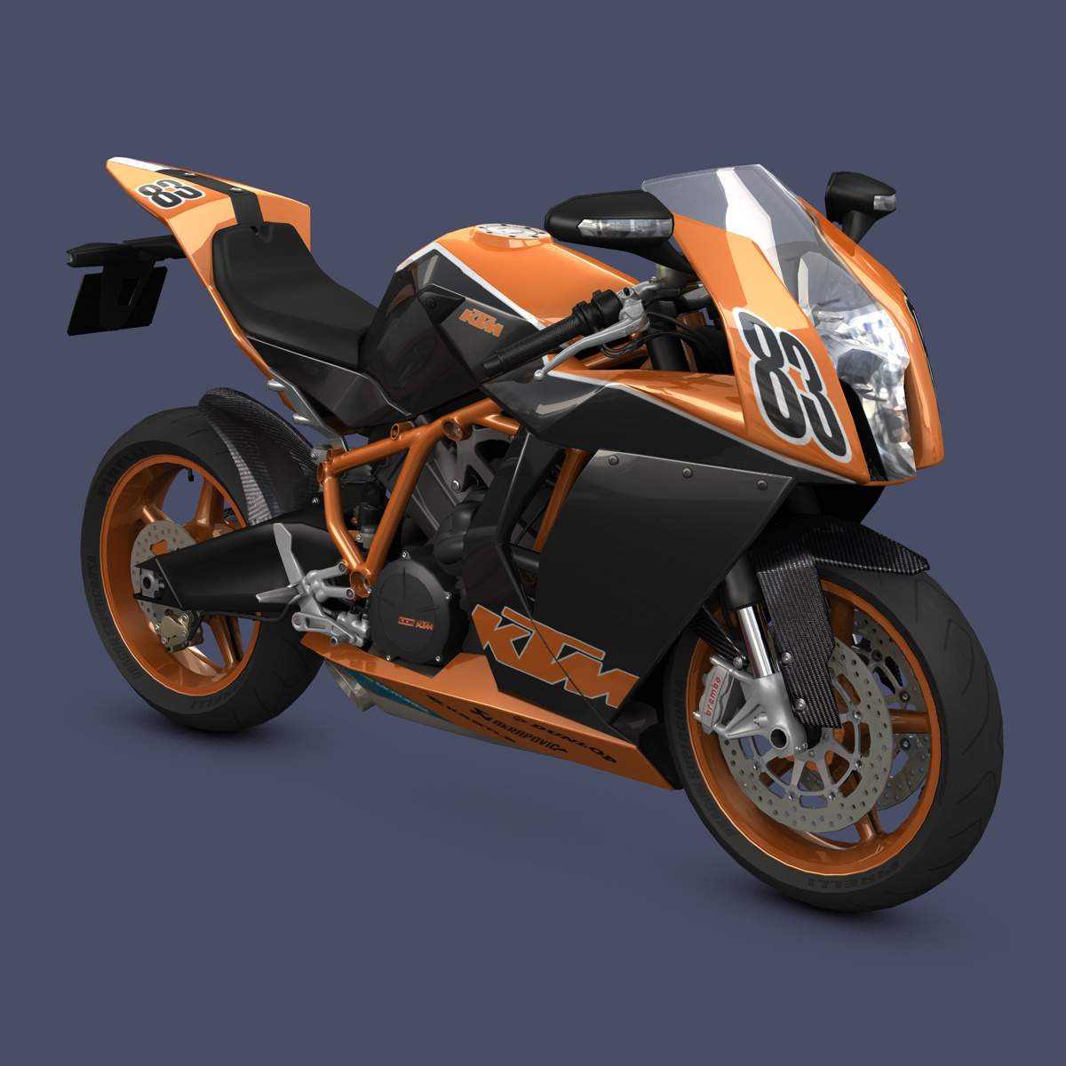 ktm rc8 super 3d c4d