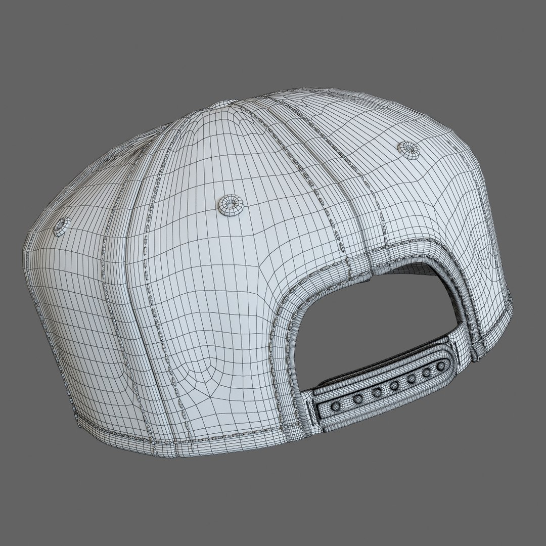 3d Model Baseball Cap Neke Swoosh