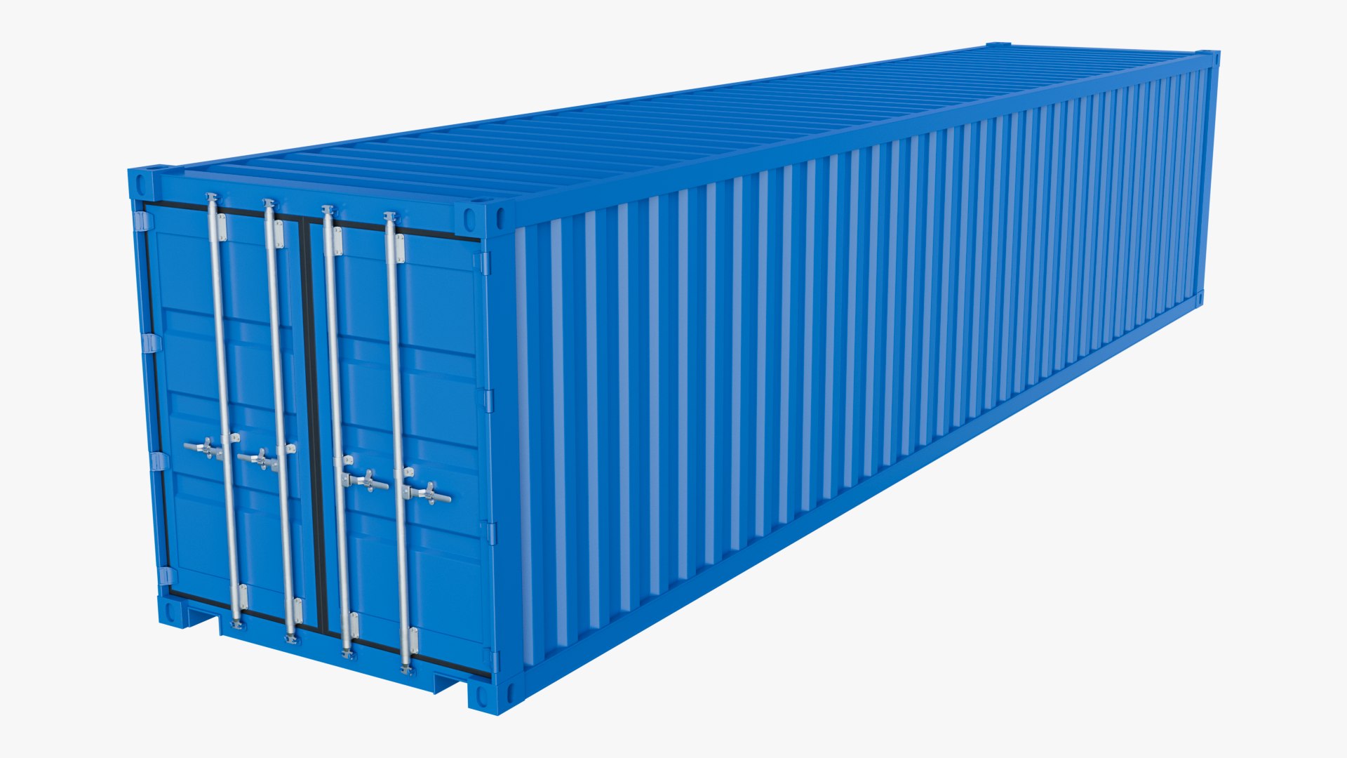 Shipping Container 40 Ft Clear 3D Model - TurboSquid 2222366