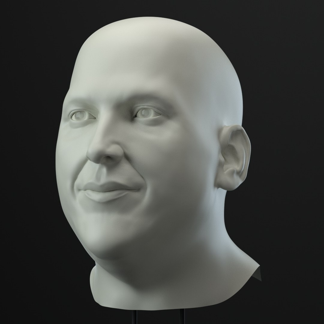 Male Head 3D Model - TurboSquid 1468048