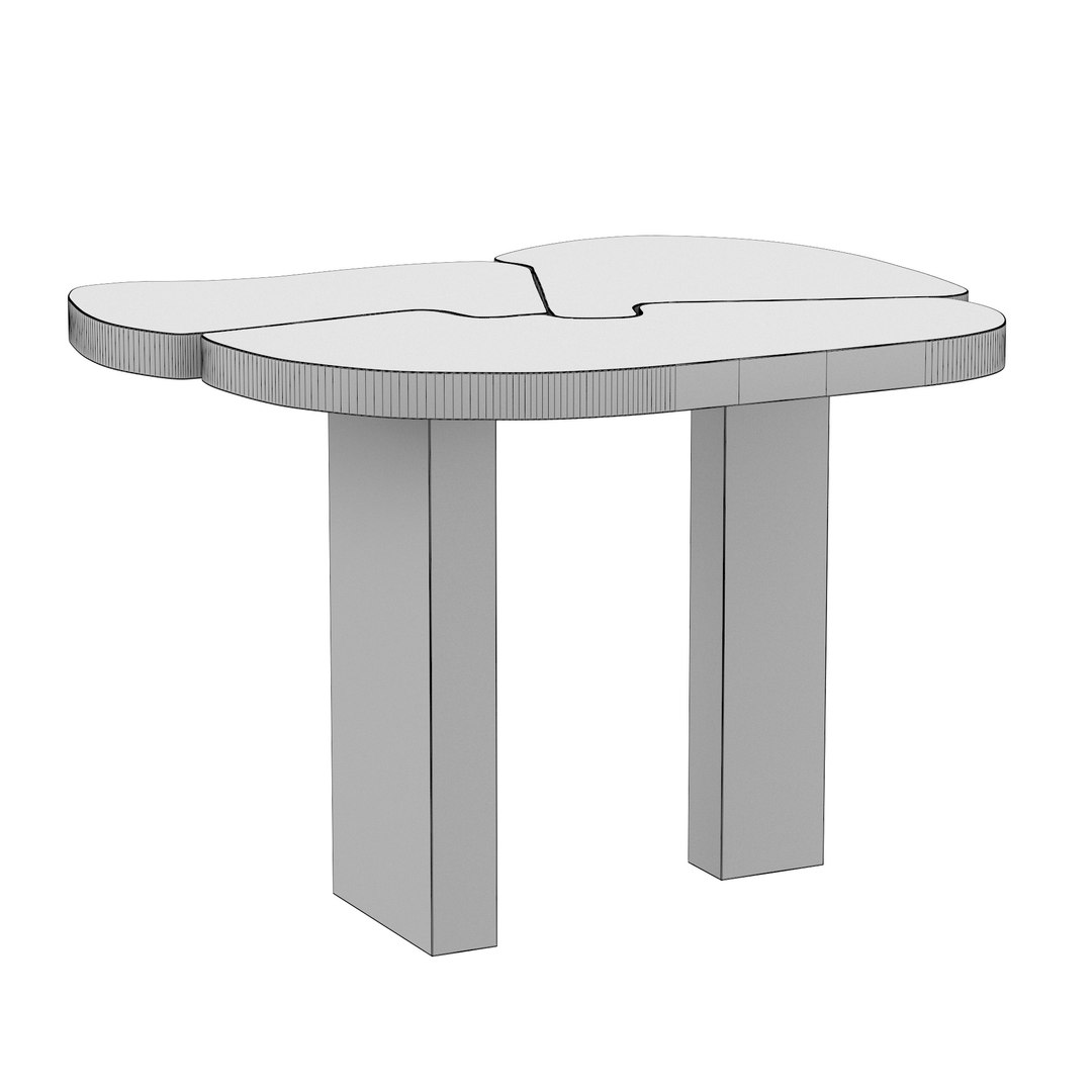 3D Meander Rubble Side Table - TurboSquid 2154757