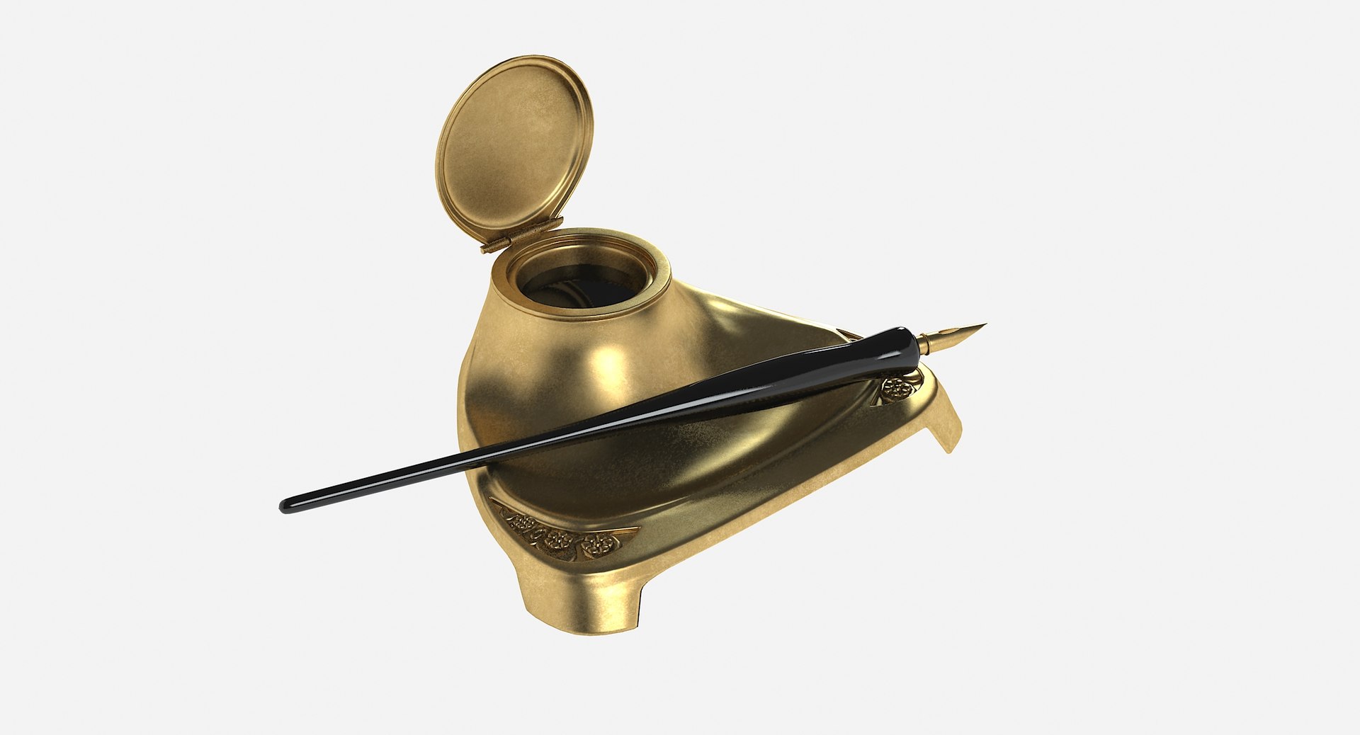 3d Model Ink Stand Inkstand