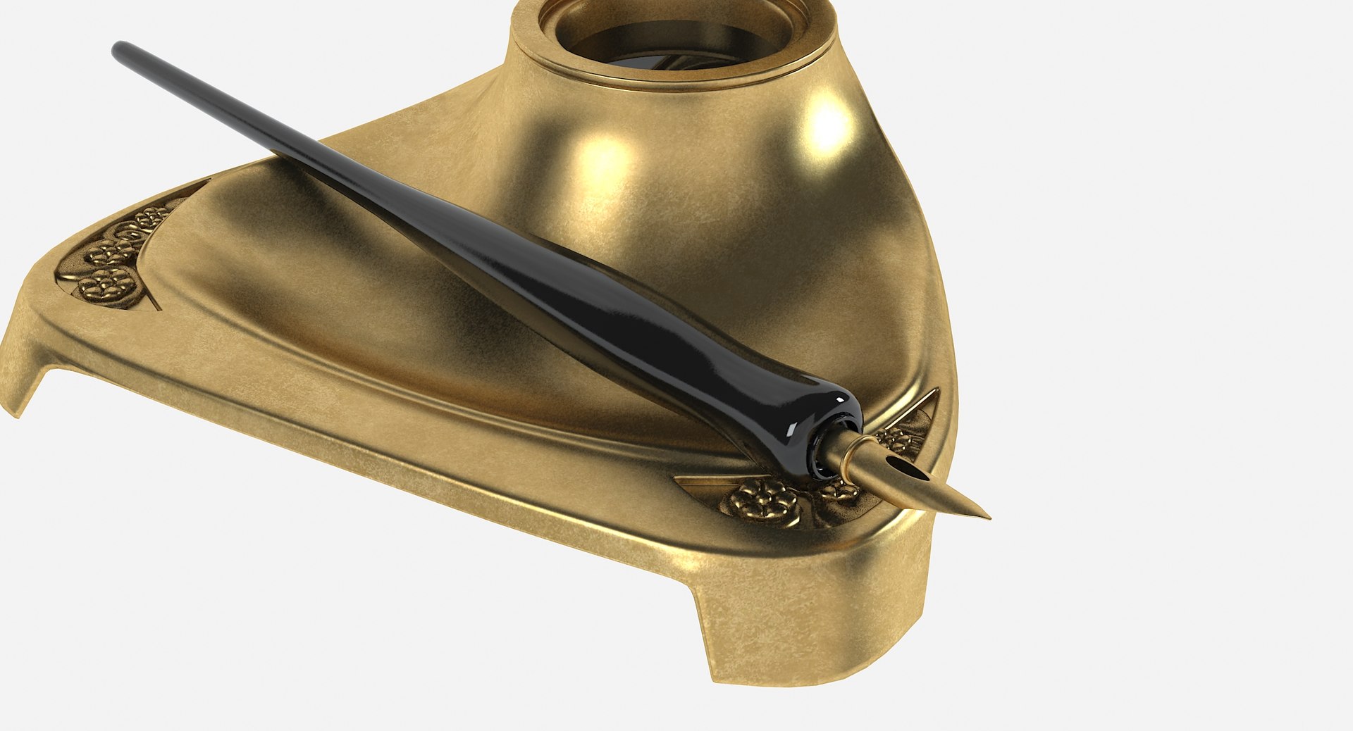 3d Model Ink Stand Inkstand