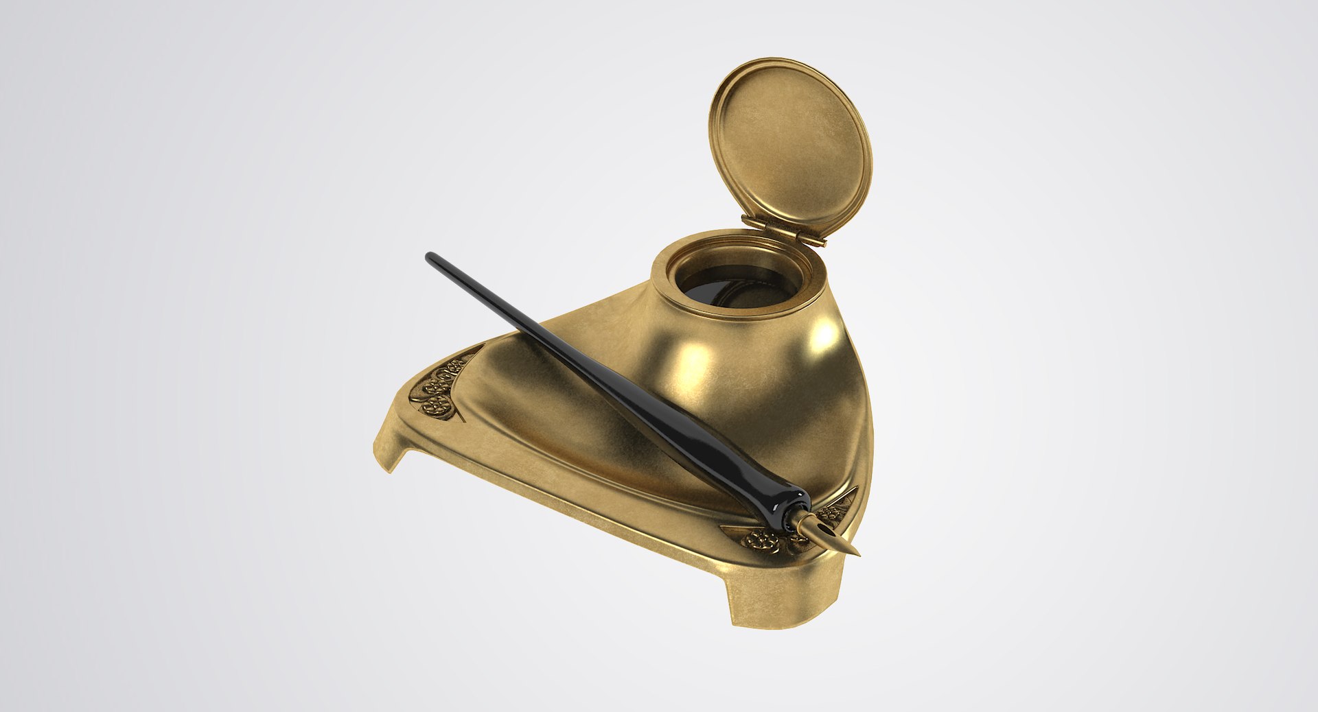 3d Model Ink Stand Inkstand