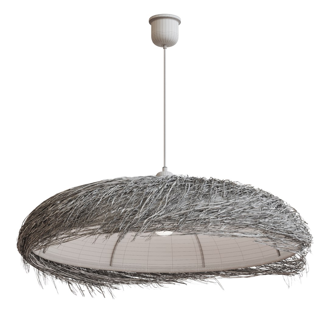 3D Natural Fiber Chandelier Samai La Redoute - TurboSquid 2036322