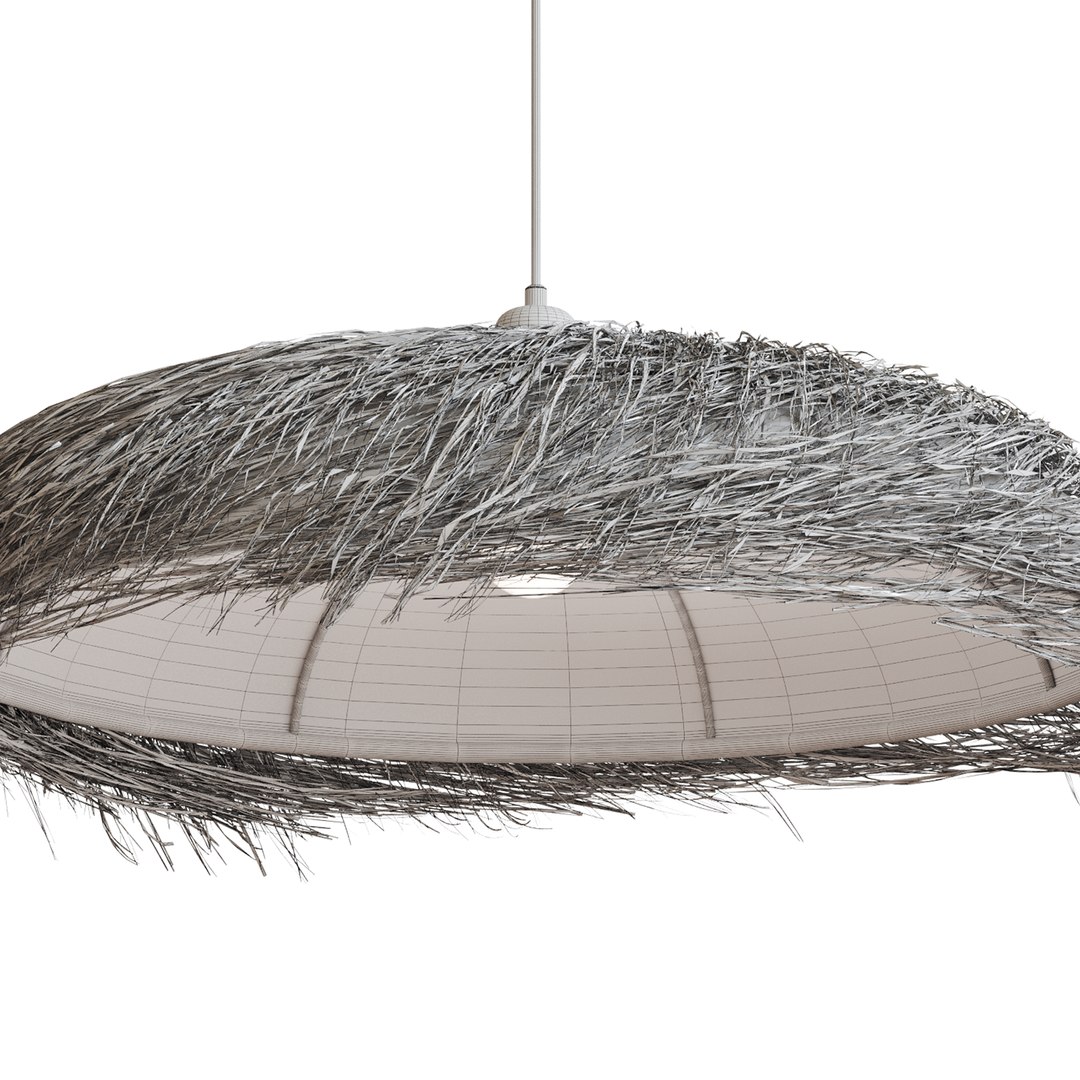 3D Natural Fiber Chandelier Samai La Redoute - TurboSquid 2036322