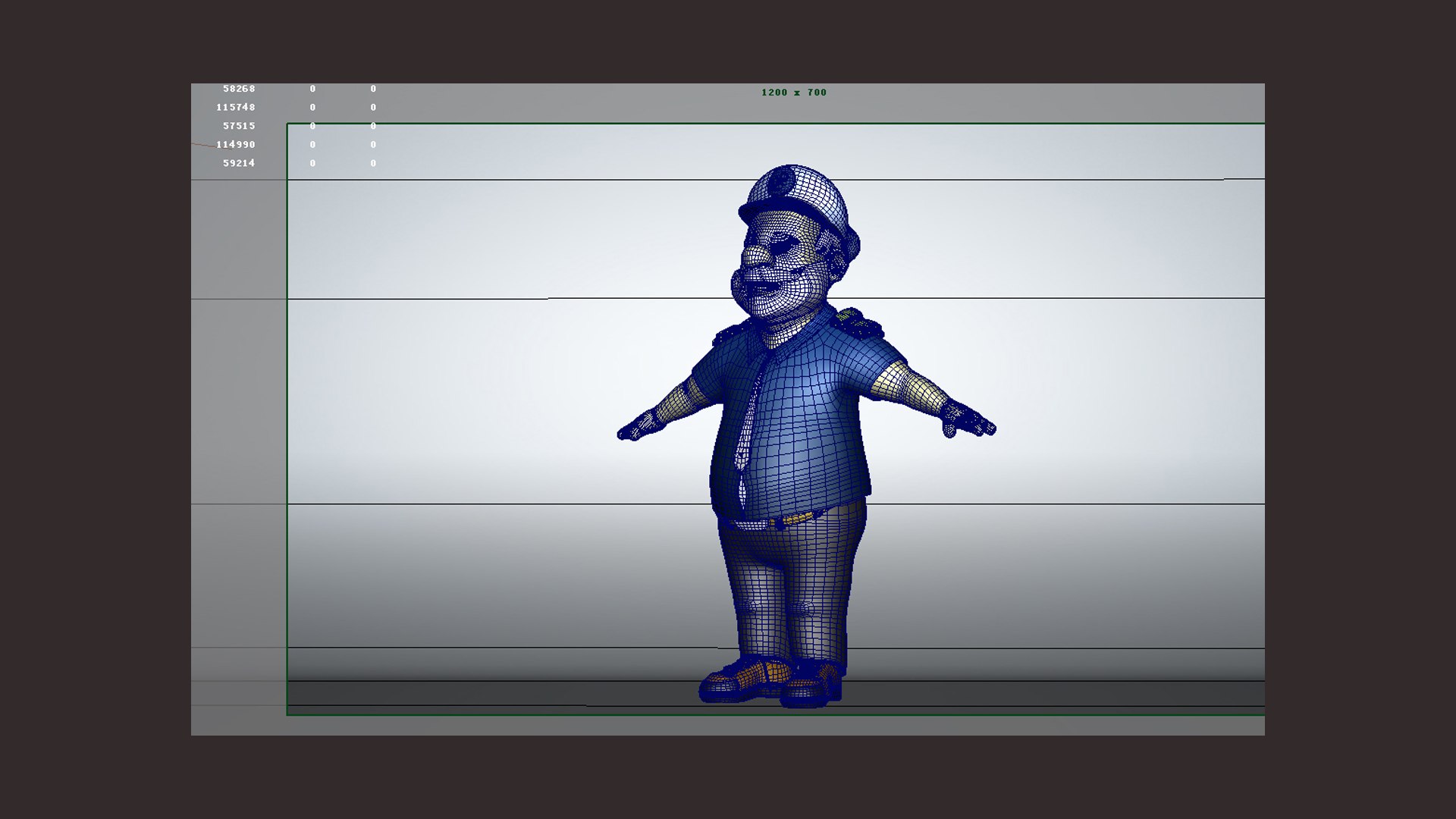 Cartoon Captain Boatman Old Man Helmsman Pirate 3D Model - TurboSquid ...