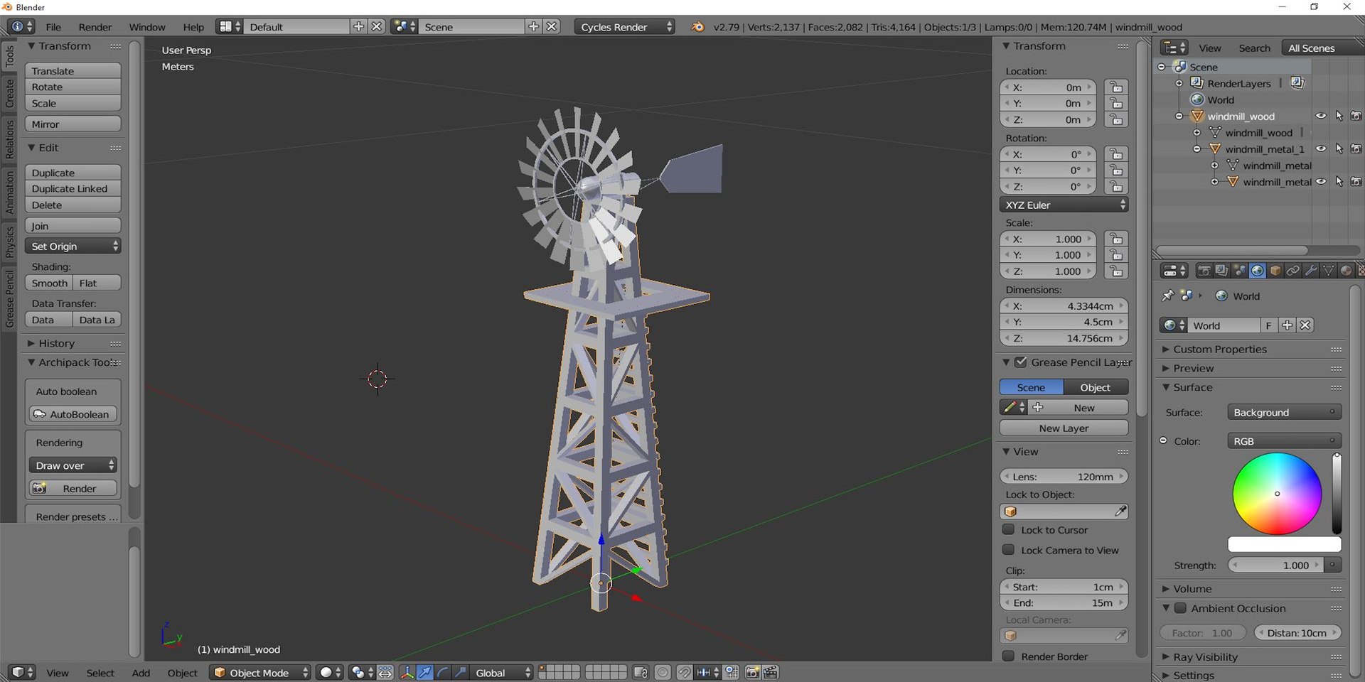 3D Windmill 2 - TurboSquid 1221134