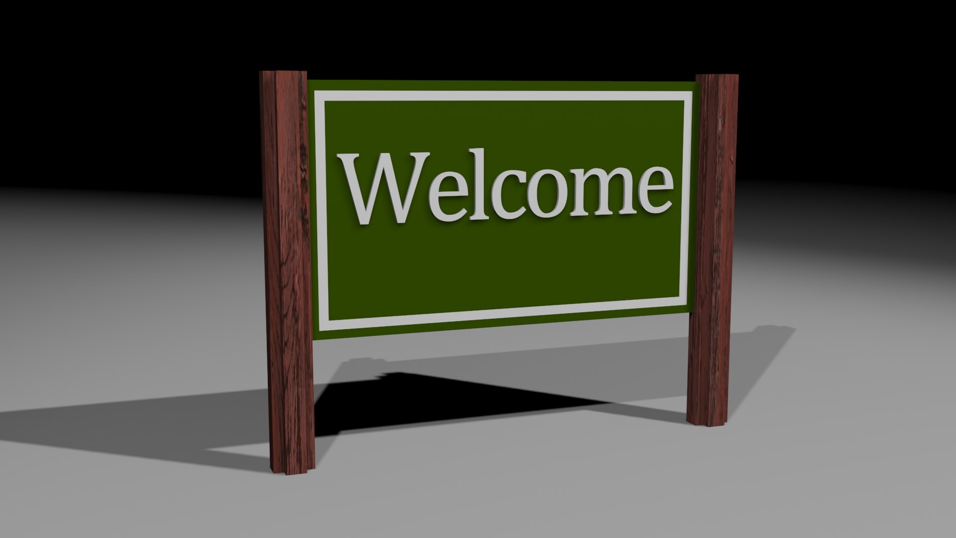3D welcomesign2020 - TurboSquid 1737500