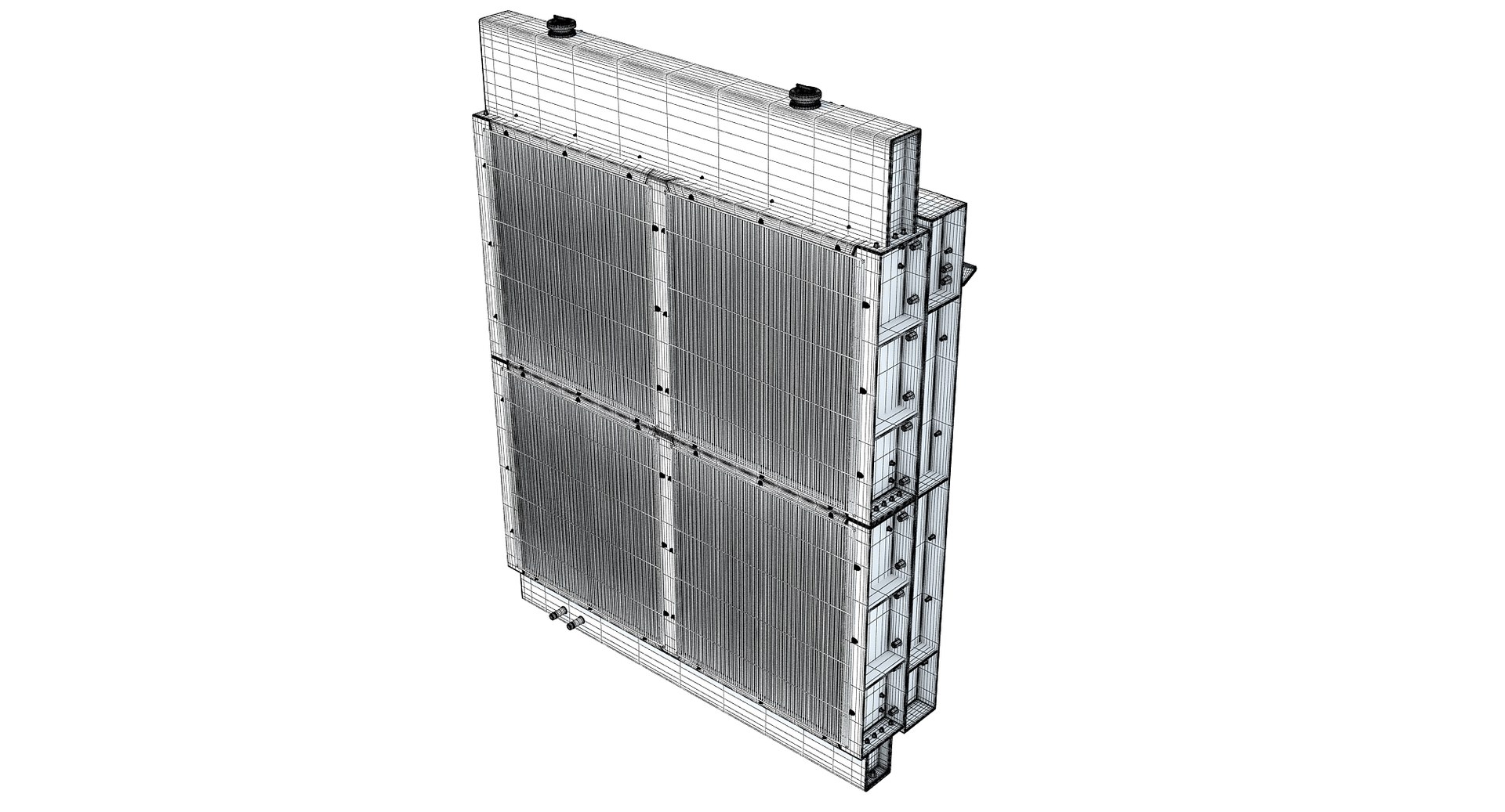 3d Max Engine Cooling Radiator