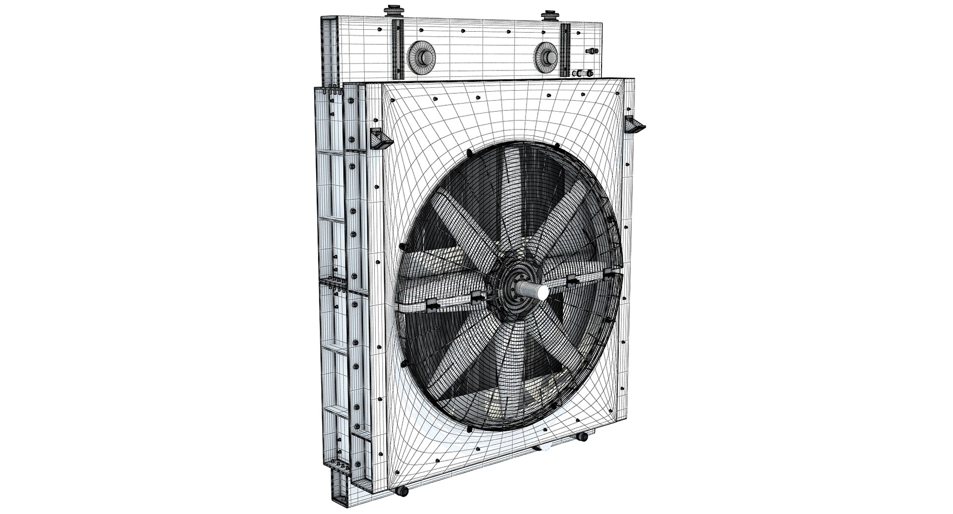 3d Max Engine Cooling Radiator