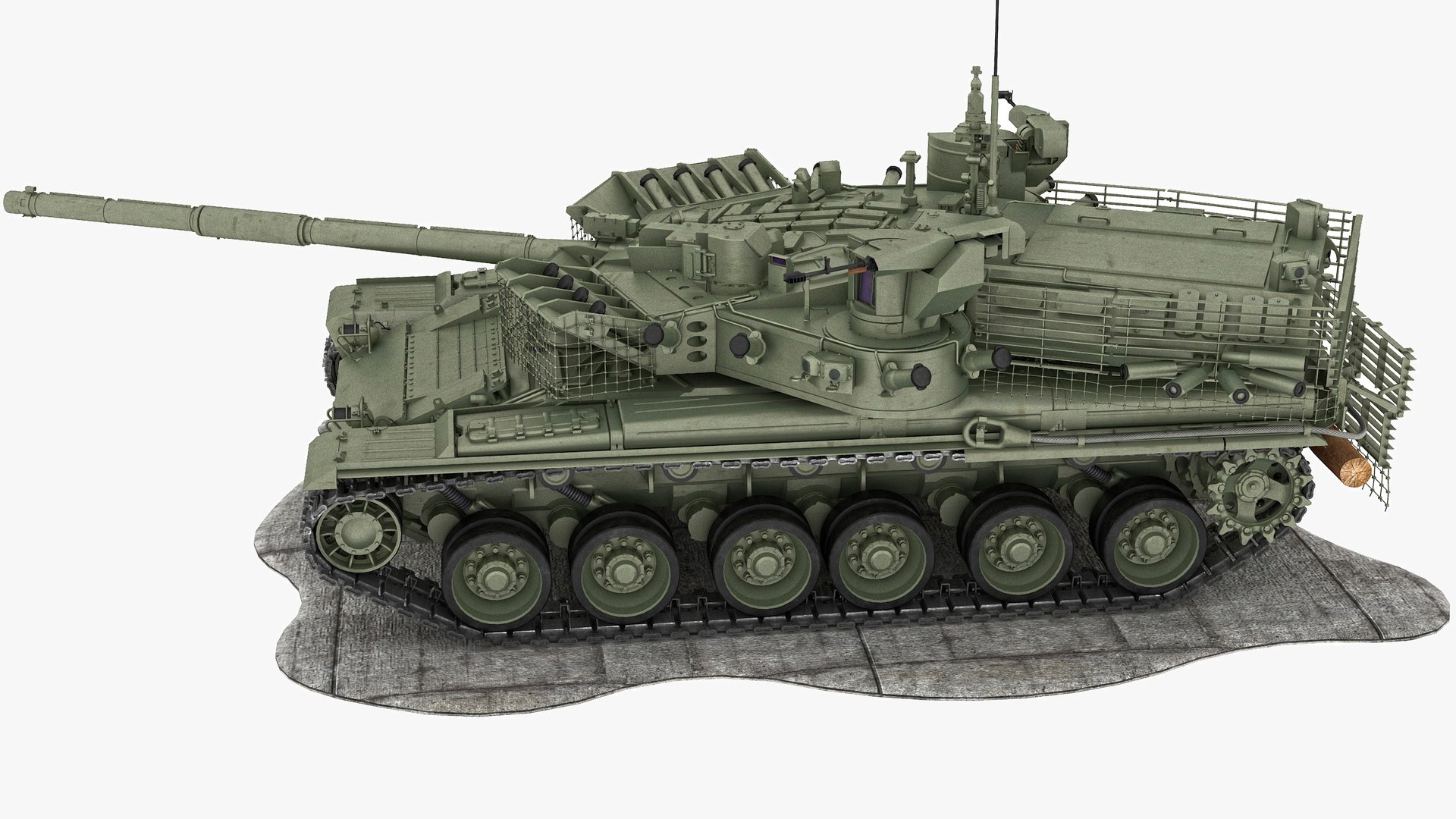 3D T-80BVM BURLAK Main Battle Tank Model - TurboSquid 2279993