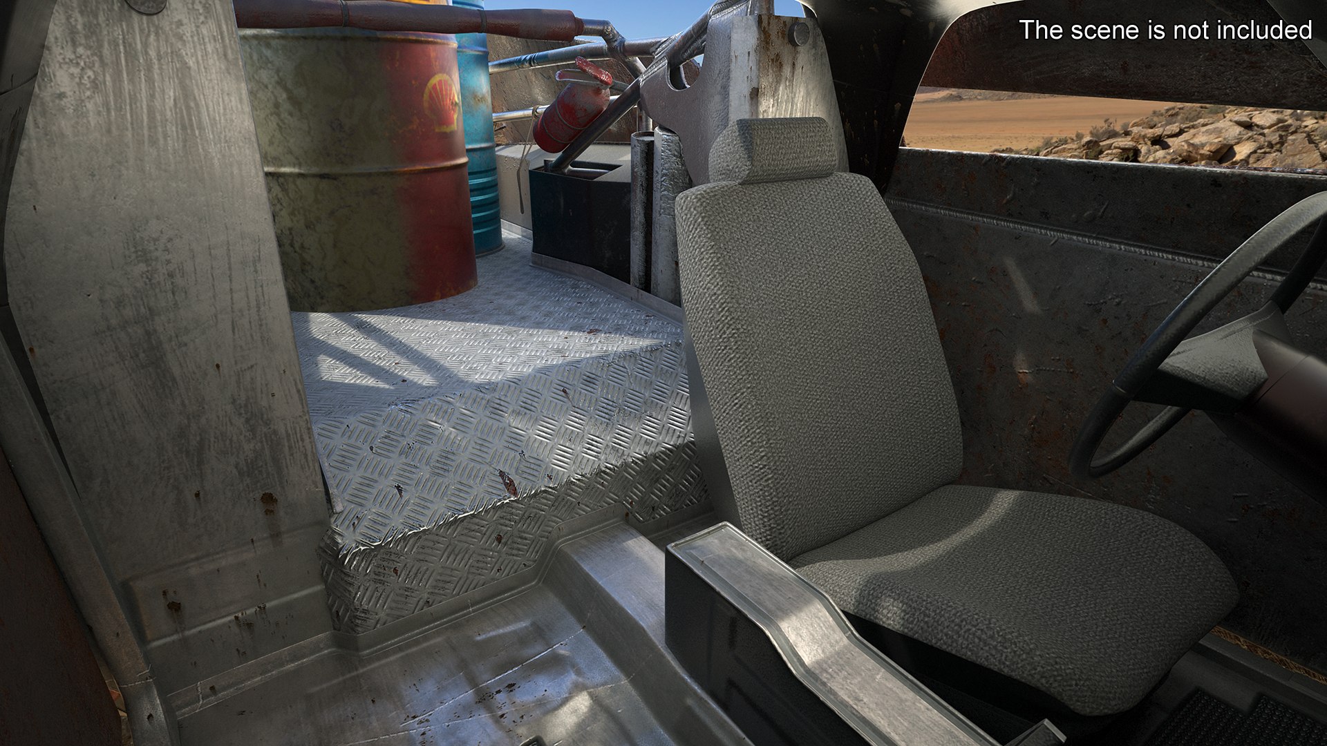 Post-Apocalyptic War Truck With Barrels 3D Model - TurboSquid 2474124