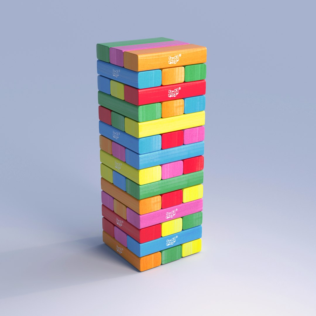 Jenga Three Variations Model - TurboSquid 1932232