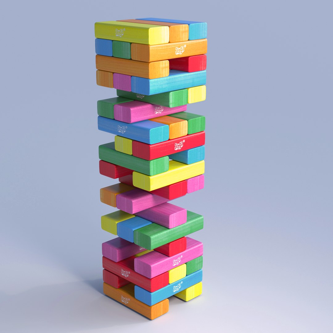 Jenga Three Variations Model - TurboSquid 1932232