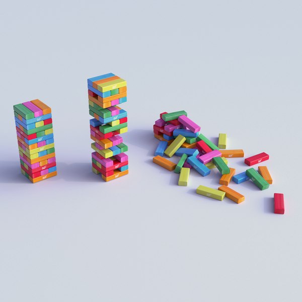 modelo 3d Jenga three variations - TurboSquid 1932232