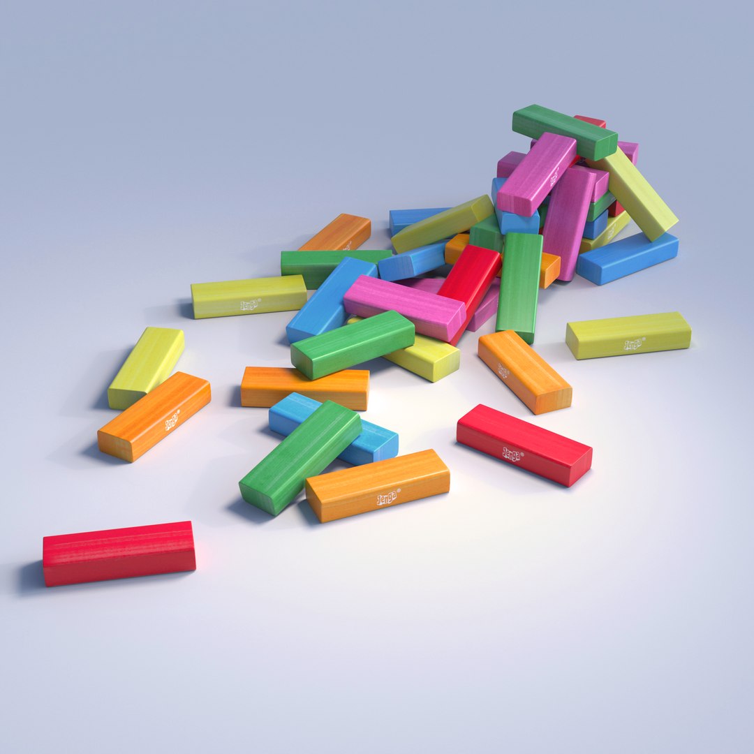 Jenga Three Variations Model - TurboSquid 1932232