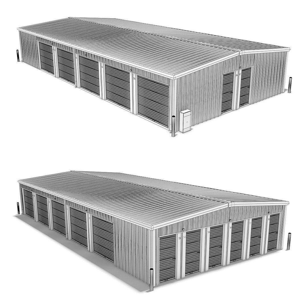 3d Self Storage Units Model