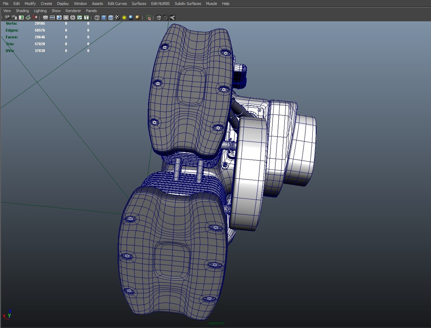 Realistic Bike Engine 3d Model