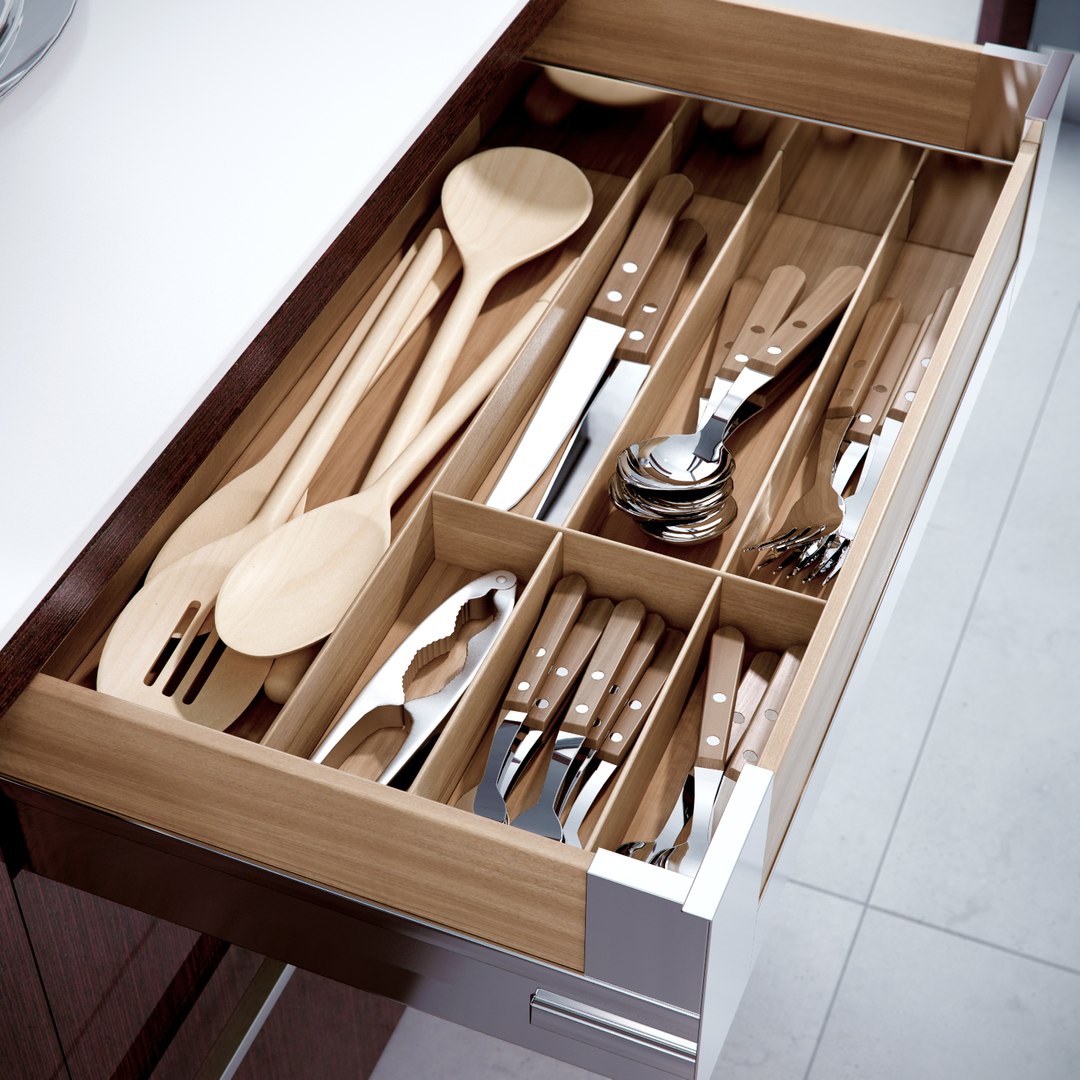 3d Model Of Realistic Kitchen Drawer