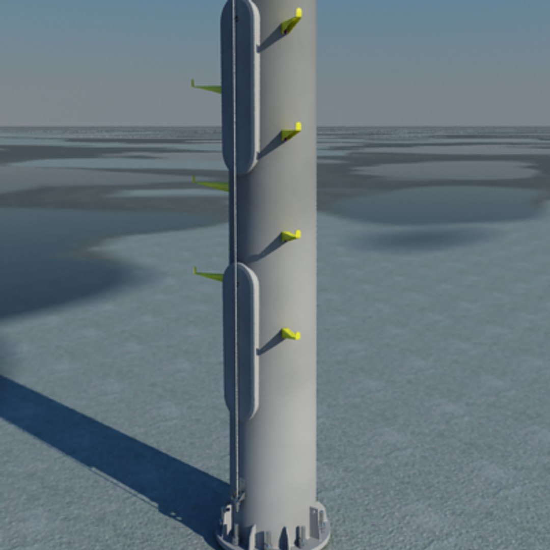 3d Cellular Monopole 15m Antenna Model