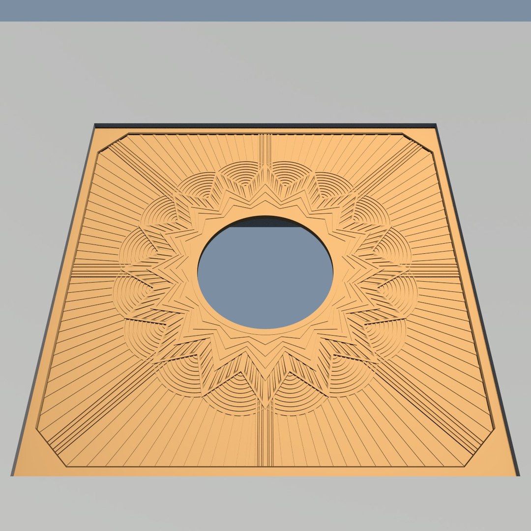 3d model fancy tree grates