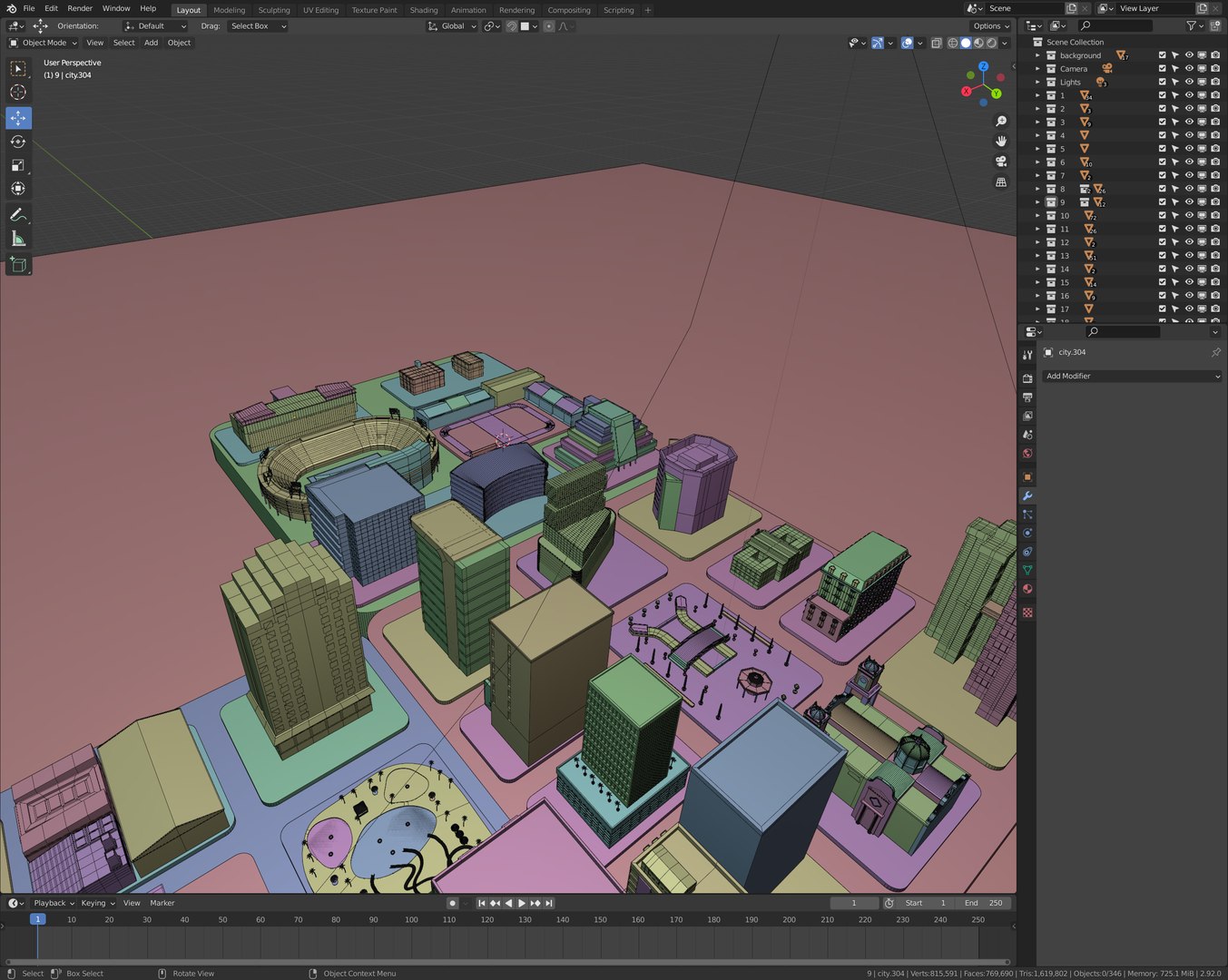 Isometric City Buildings 3D Model - TurboSquid 1712475