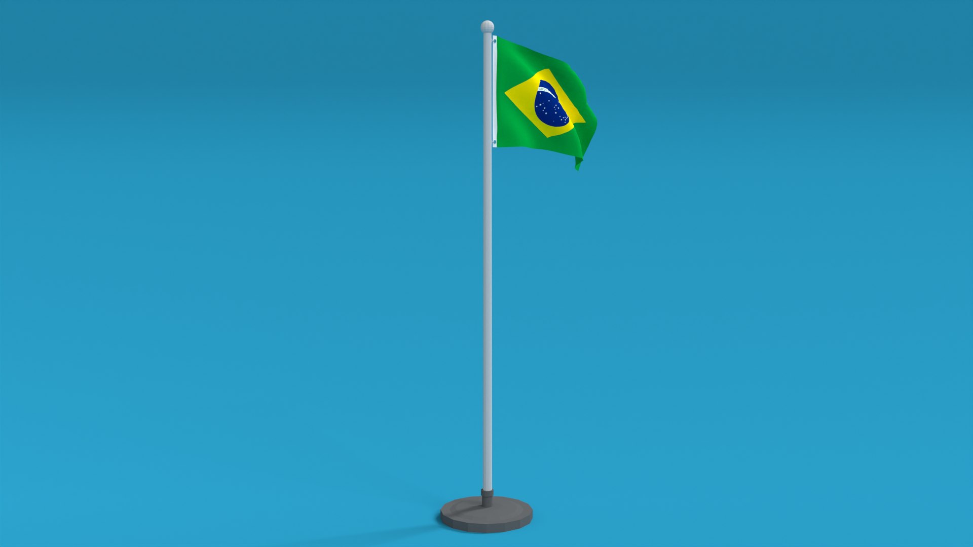 Low Poly Seamless Animated Brazil Flag 3D - TurboSquid 1845356