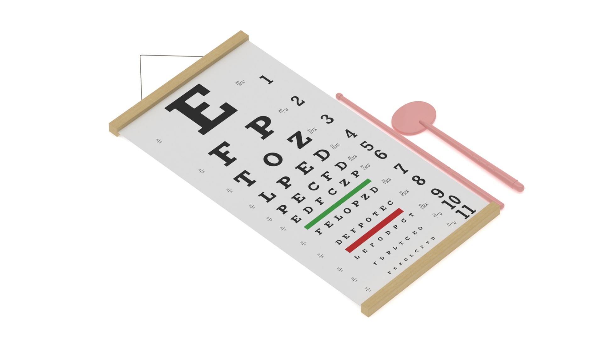 3D Medical Eye Chart - TurboSquid 2372305