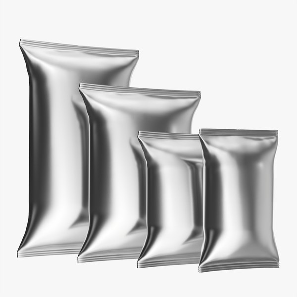 modelo 3d Paquetes de papas fritas maqueta suave - TurboSquid 1708176