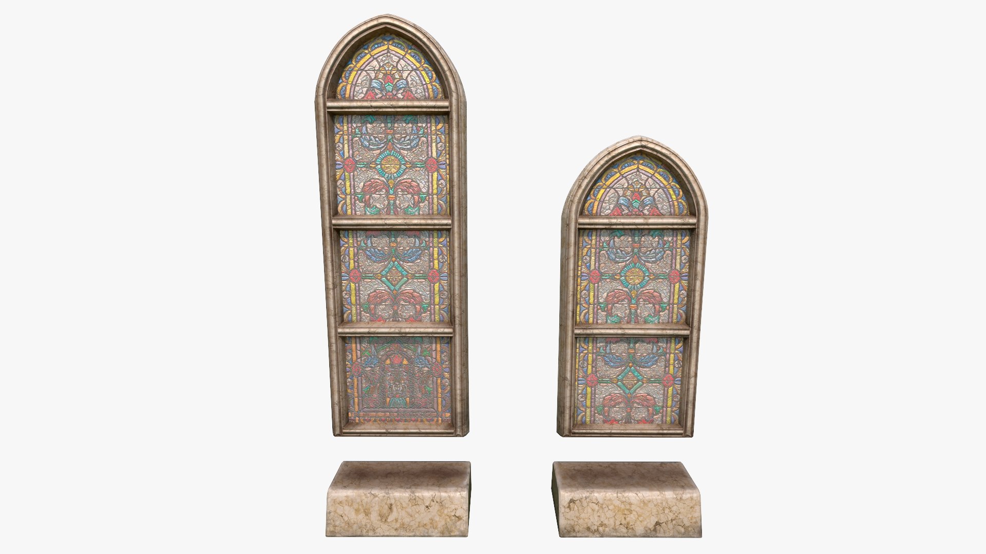 3D Stained Glass Church Window - TurboSquid 1819413