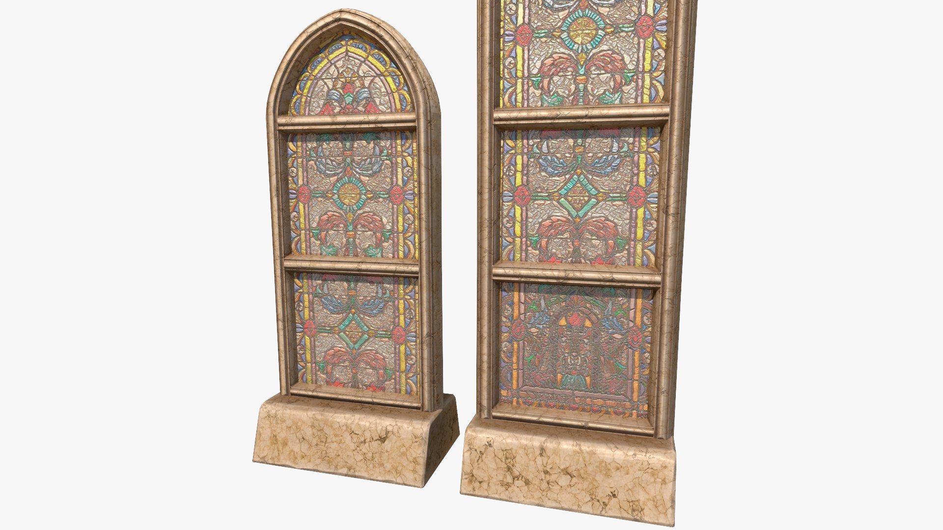 3D Stained Glass Church Window - TurboSquid 1819413