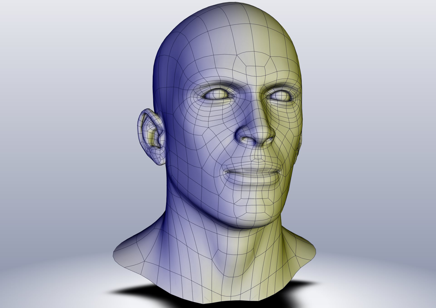 3D man head model - TurboSquid 1295763