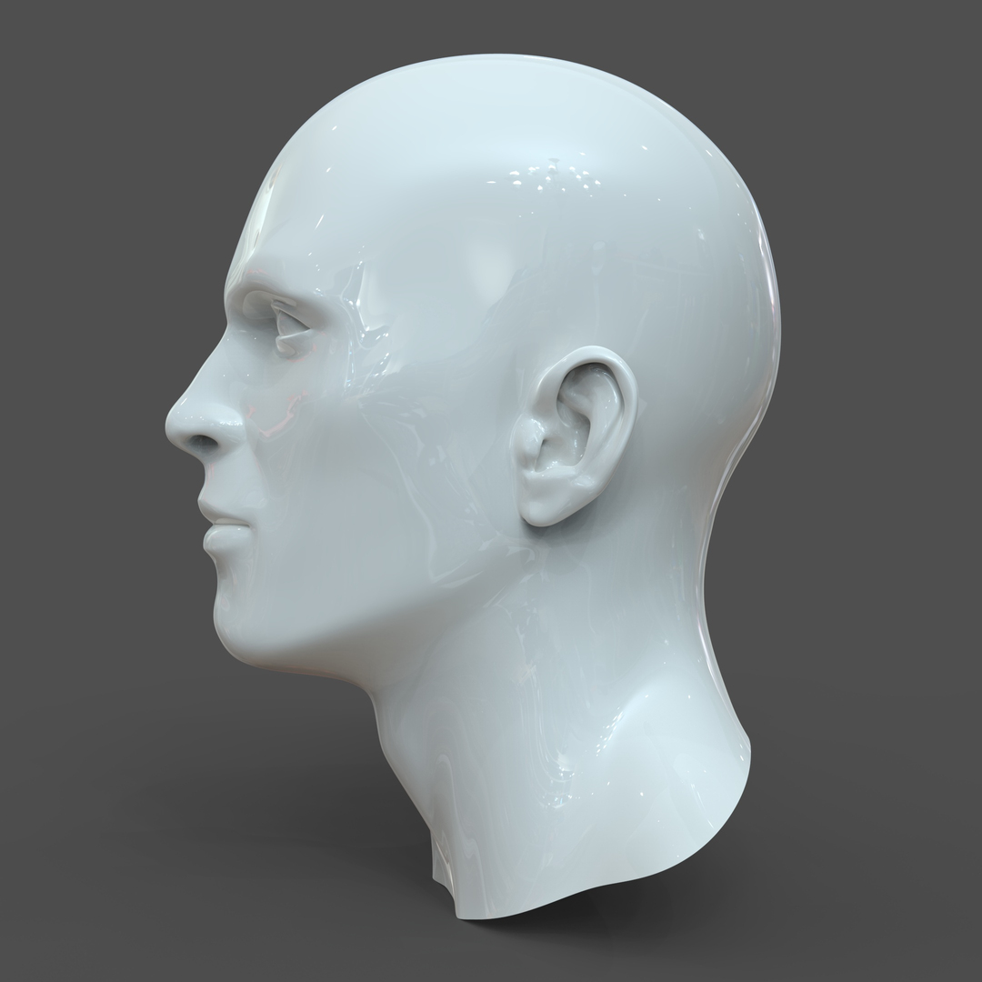 3D man head model - TurboSquid 1295763