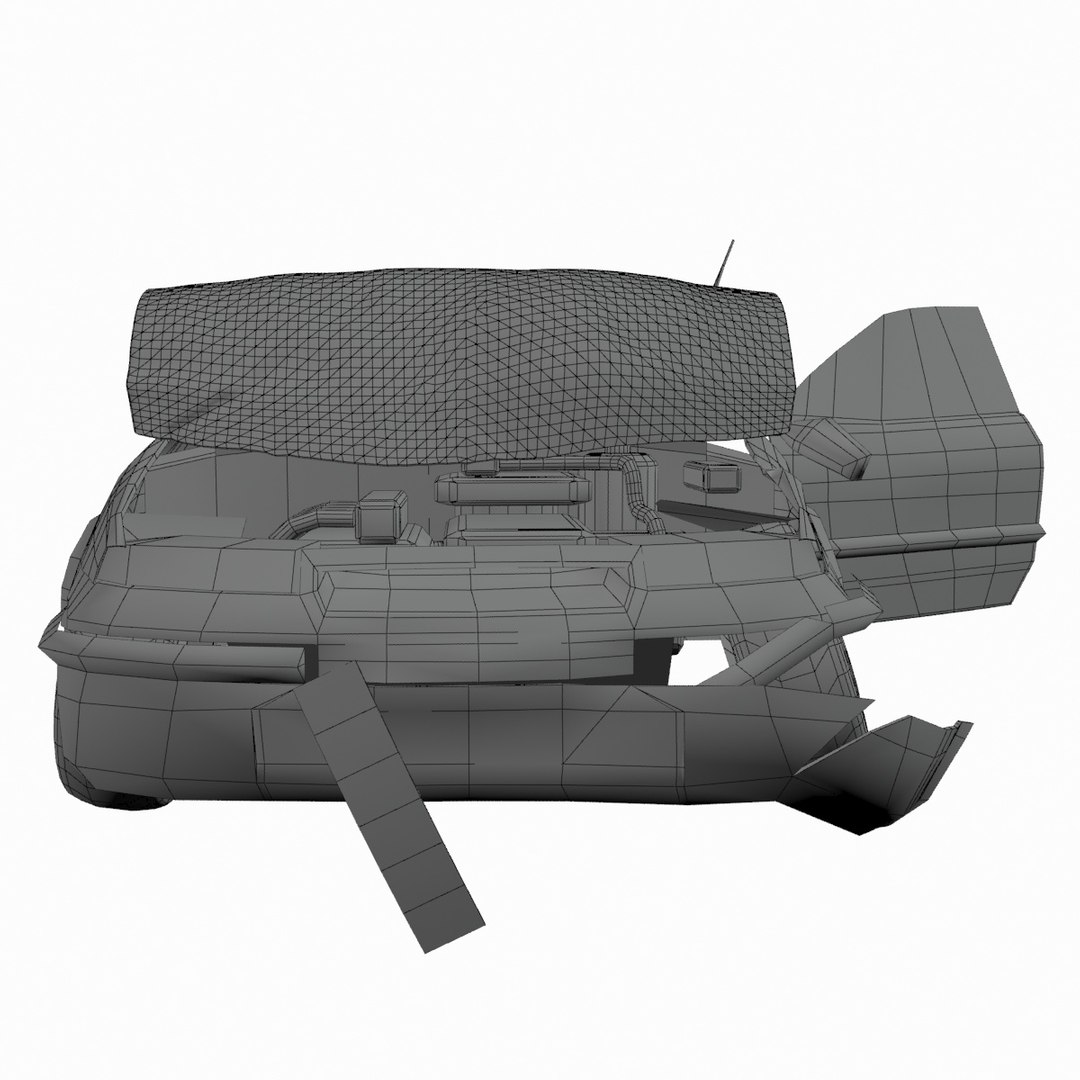 Opel Crashed 3d Model