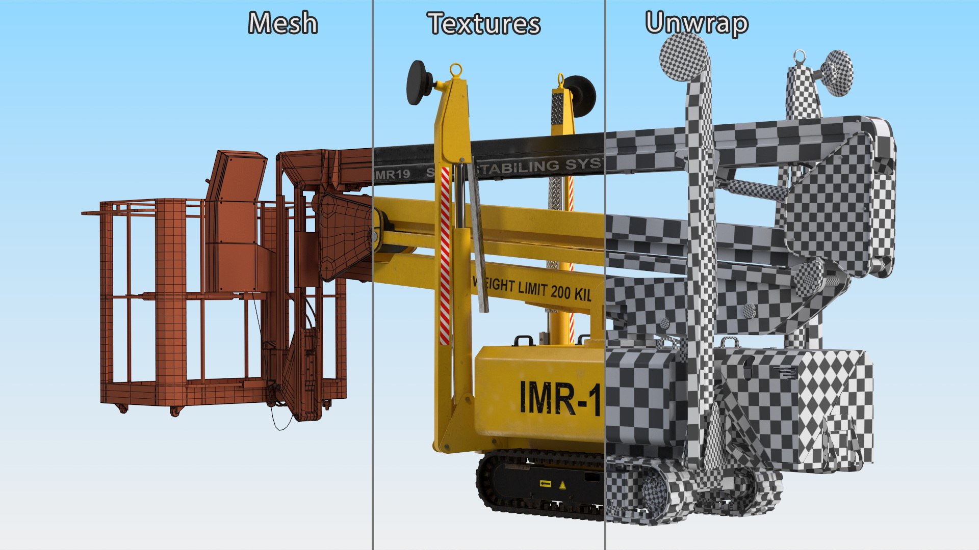 3D Industrial Articulated Boom Lift - TurboSquid 2271140