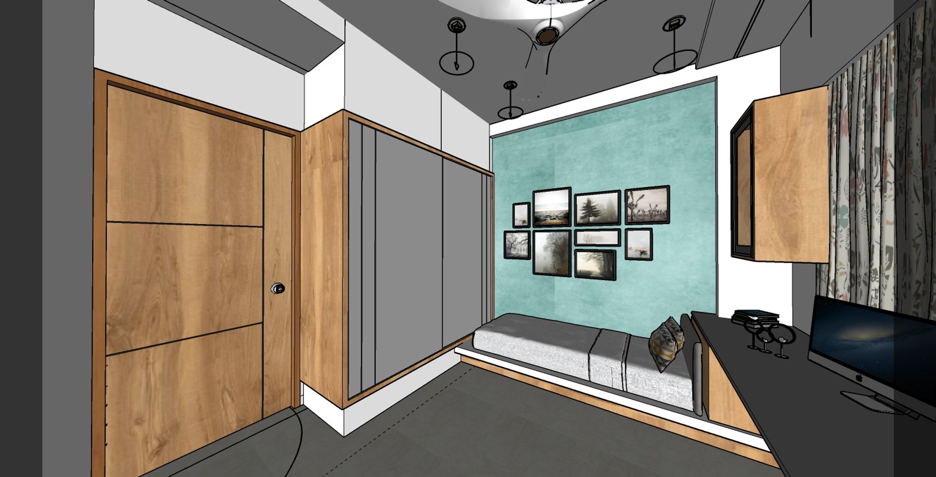 2bhk Apartment Interior 3D Model - TurboSquid 1916674