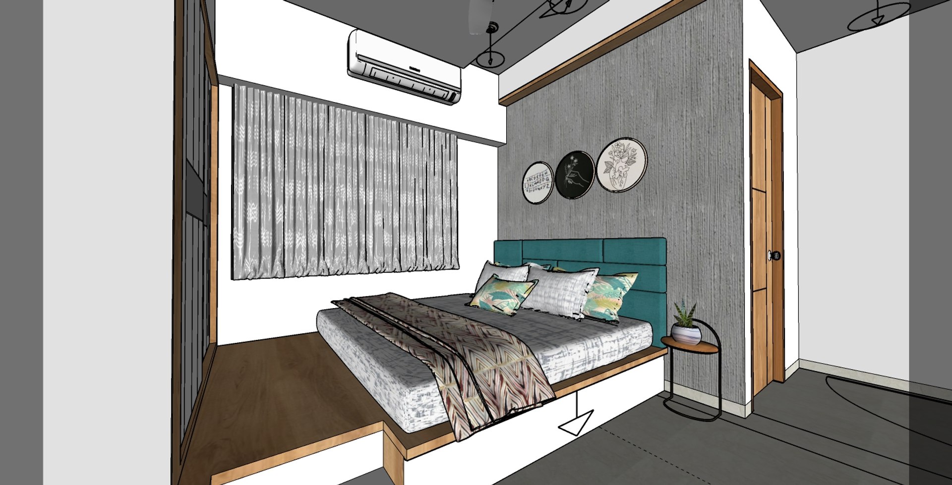 2bhk Apartment Interior 3D Model - TurboSquid 1916674