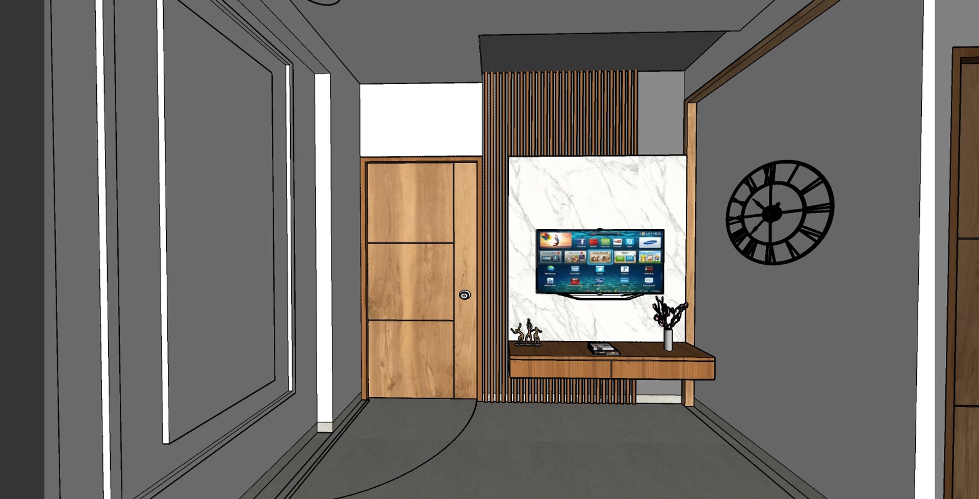 2bhk Apartment Interior 3D Model - TurboSquid 1916674