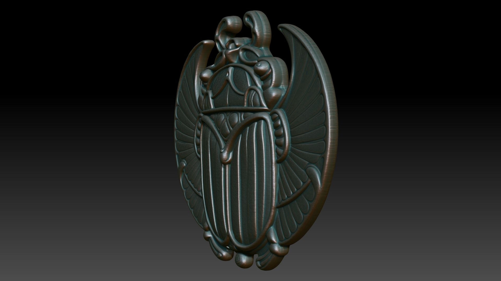 3D Scarab Basrelief 240607 - TurboSquid 2366664