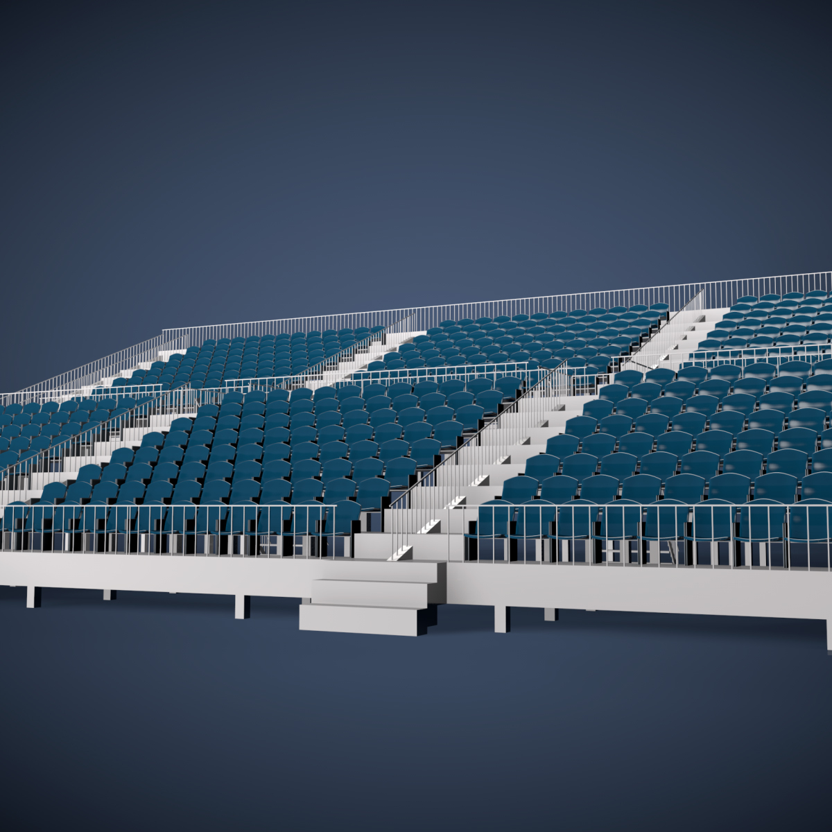 grandstand seating set c4d