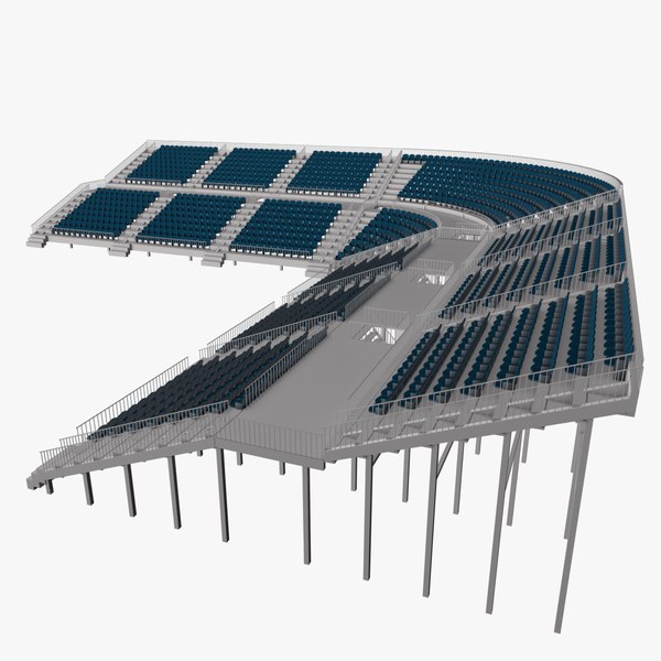 3d grandstand seating model
