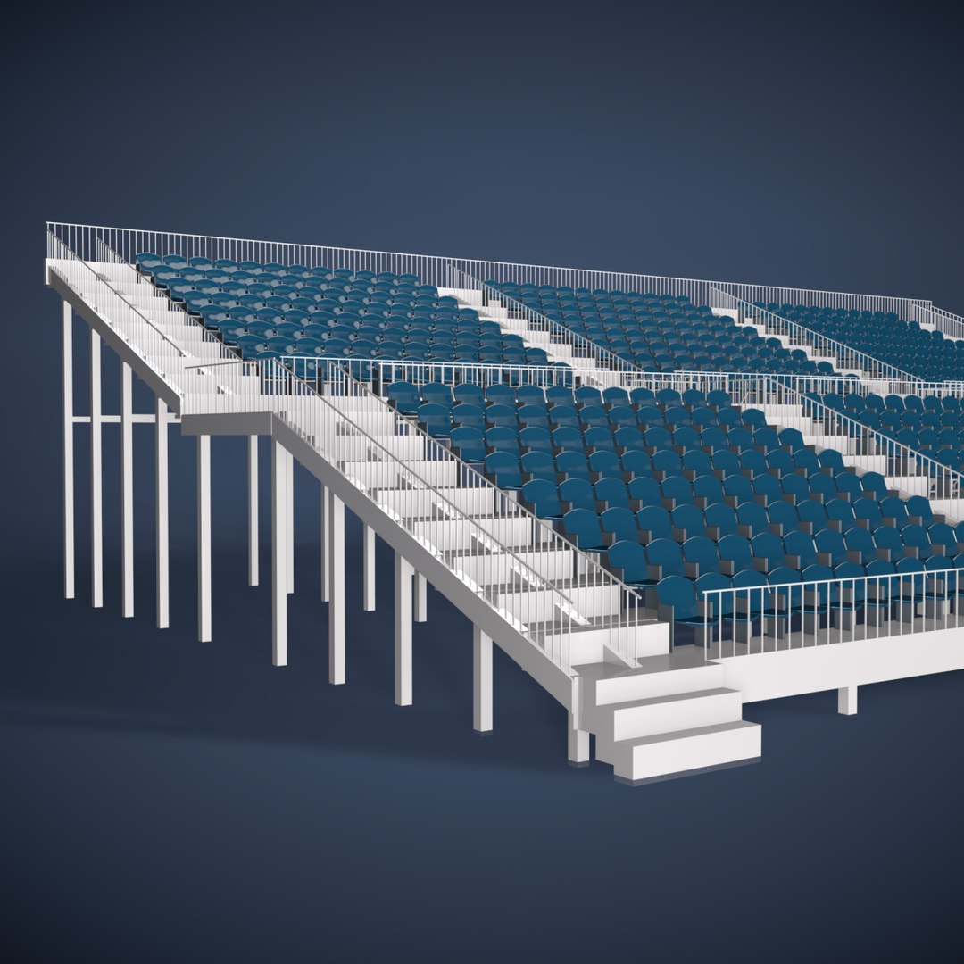 Grandstand Seating Set C4d