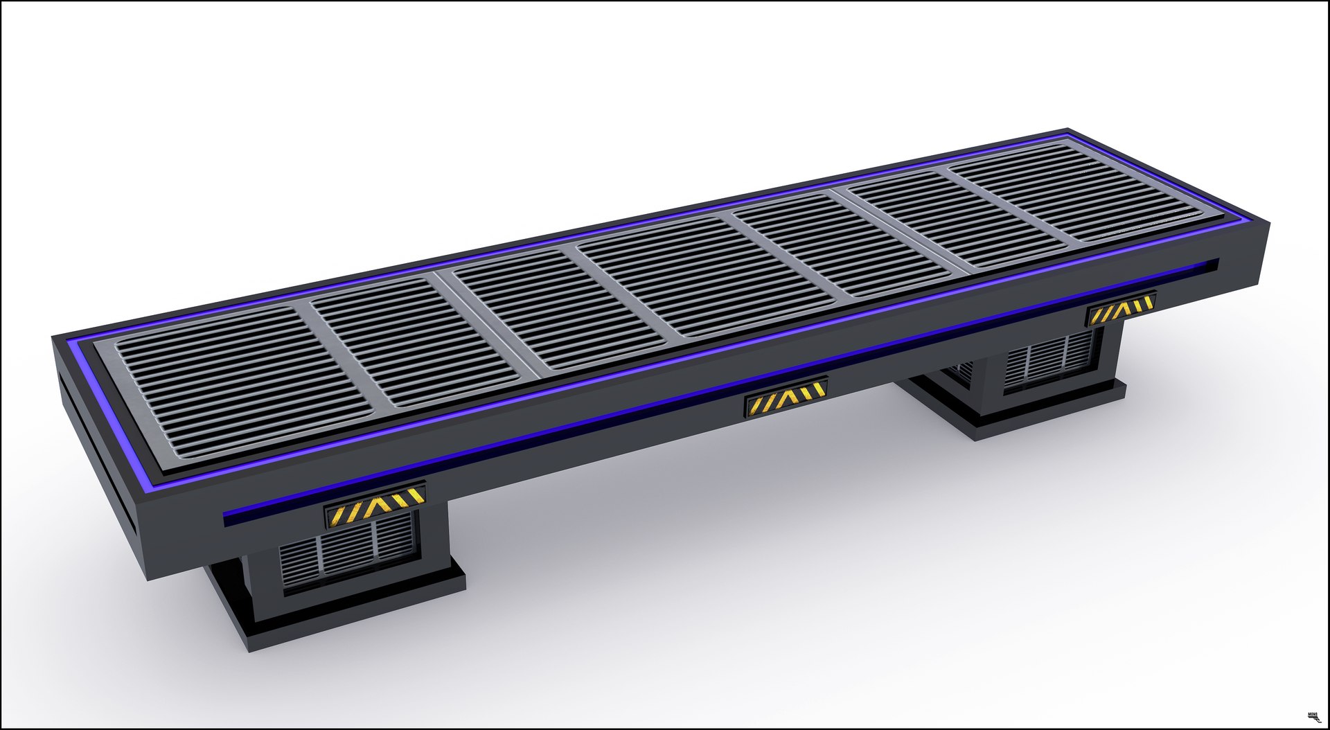 Bench Sci-fi 3D Model - TurboSquid 1266865