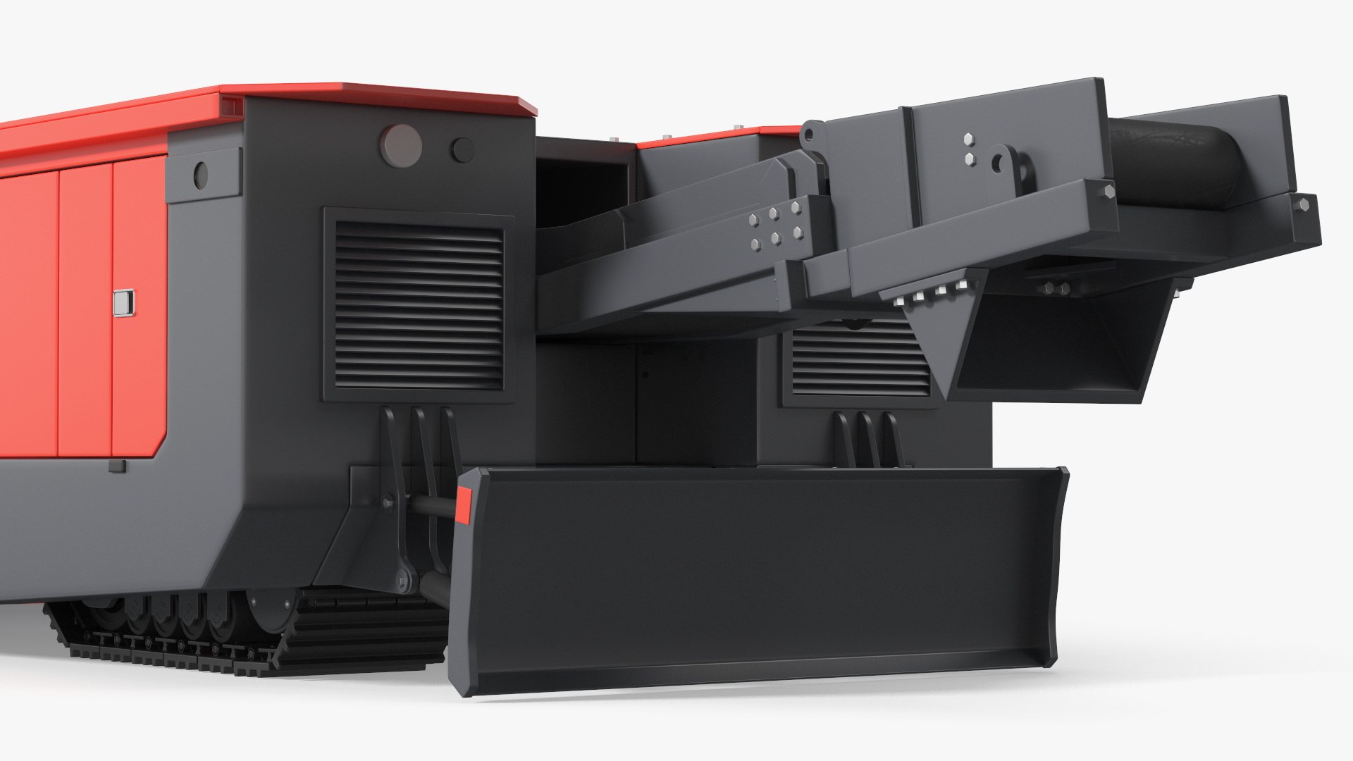 3D New Track Mounted Mobile Miner Red Model - TurboSquid 2436969