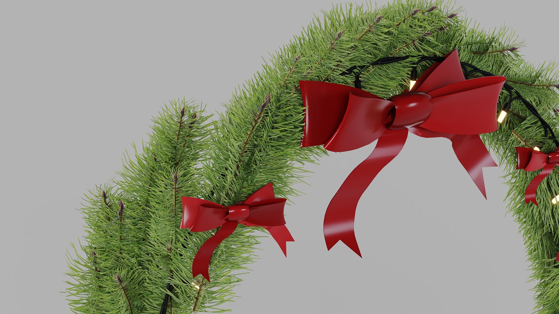 3D Christmas Garland Model - TurboSquid 2336339