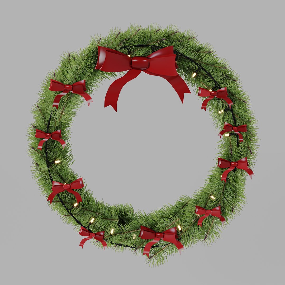 3D Christmas Garland Model - TurboSquid 2336339