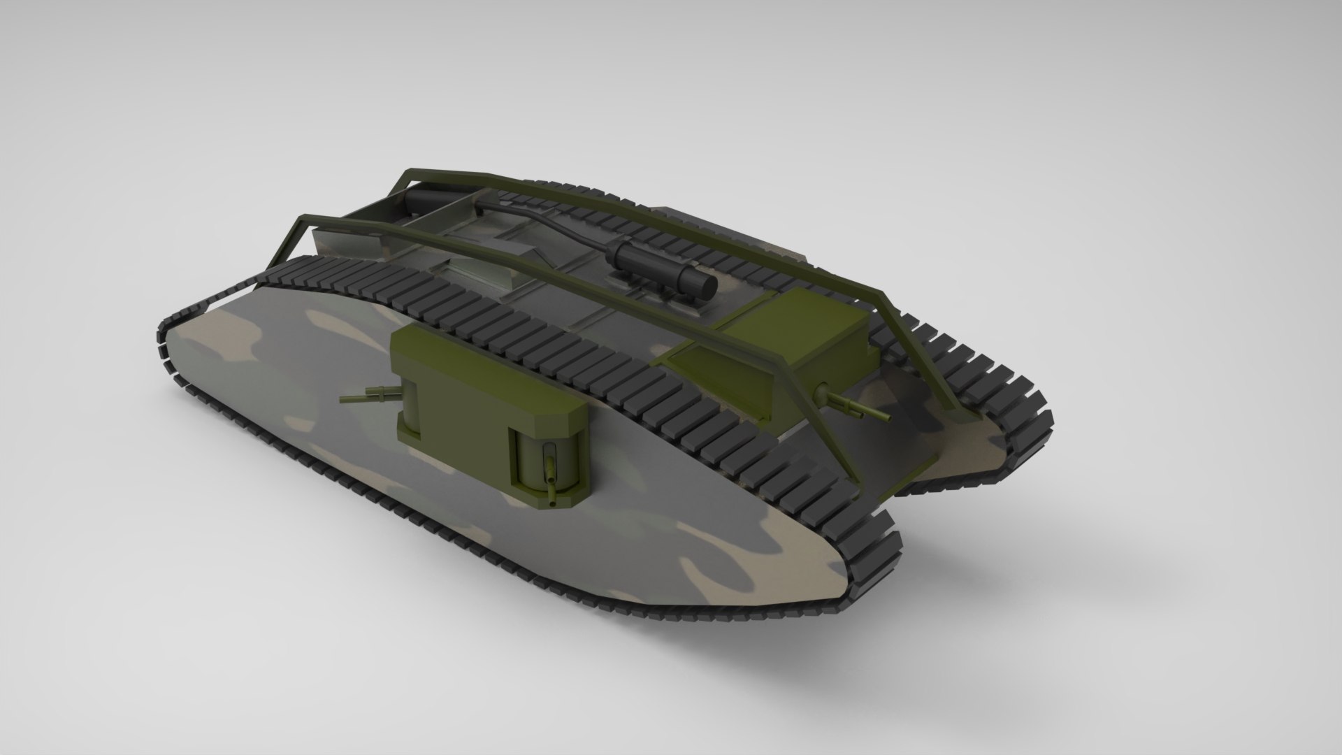 Girls Und Panzer Mark IV 3D Model - TurboSquid 2002927